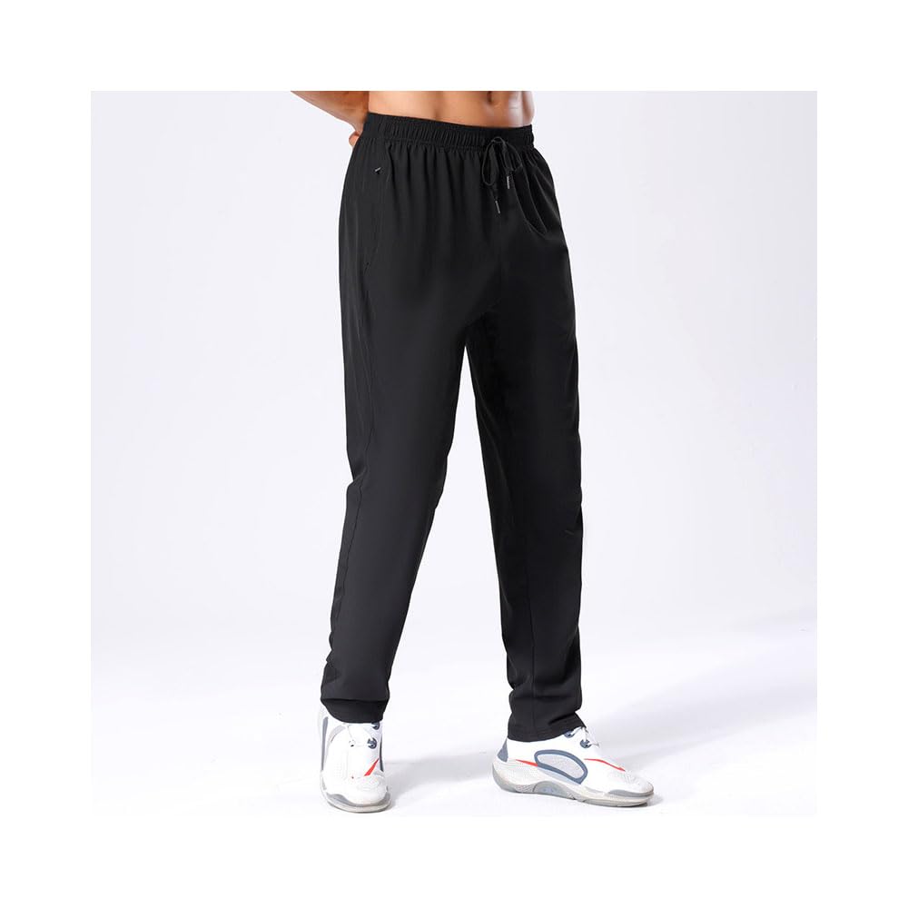 Men's Sports Pants Quick Dry Cooling Pants Elastic Waist Running Pants ...