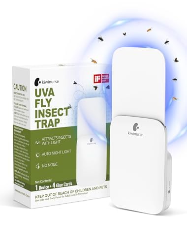 Kiwinurse Flying Insect Trap Indoor - Fly Trap, Gnat Trap, Fruit Flies ...