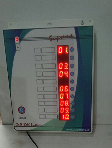 Wireless 10 Users Office Call Bell System with HIGH Glow Digital ...