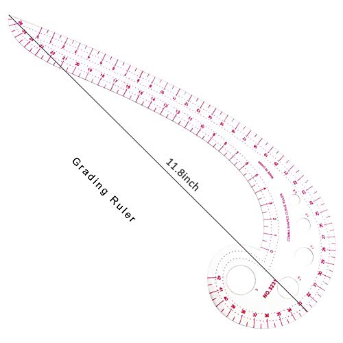 Clear French Curves Rulers Set for Pattern Making, Plastic Sewing Kits ...