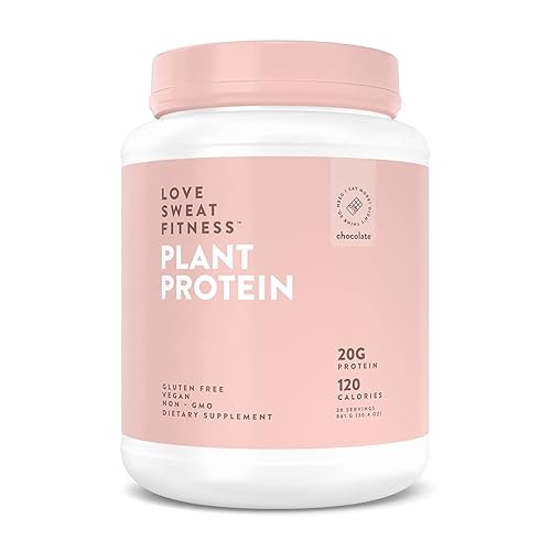 Love Sweat Fitness Organic Plant Based Protein Powder, Chocolate - 28 ...