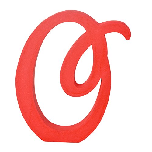 Buy (Red,Letter O) Extra Large Disney Font Freestanding Wooden Letters ...
