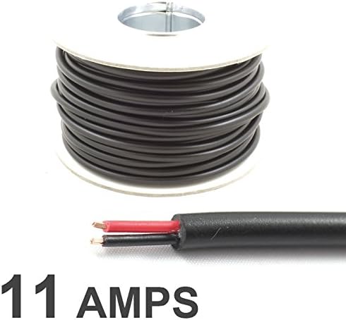 Round Twin 2 Core Cable 12v 24v Thin Wall Wire (11 AMP Rated 0.5mm²) 30 ...