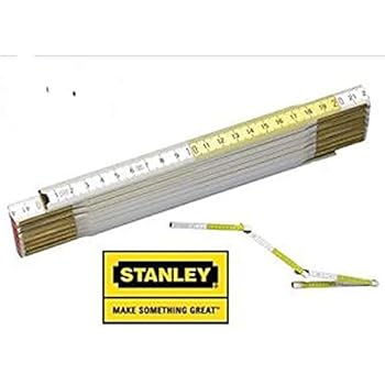 Classic Wood Carpenter's Folding Ruler - 2 Meters - SAE & Metric ...