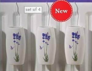 CERAMIC HUMIDIFIERS SET OF 4 WITH HOOKS TO HANG ON RADIATOR - WITH ...