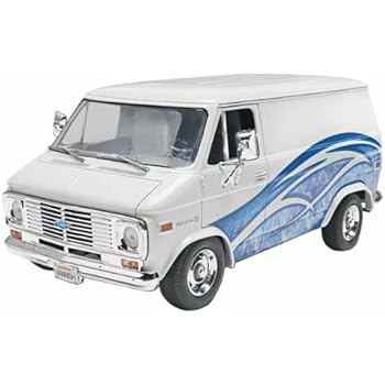 Amazon.com: AMT 1:25 Scale Plastic 1975 Chevy Rescue Van Model Kit (Red ...