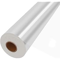 Clear Cellophane Wrap Roll (31.5 in x 110 ft) - Cellophane Roll - Clear Wrapping Paper to Wrap ...