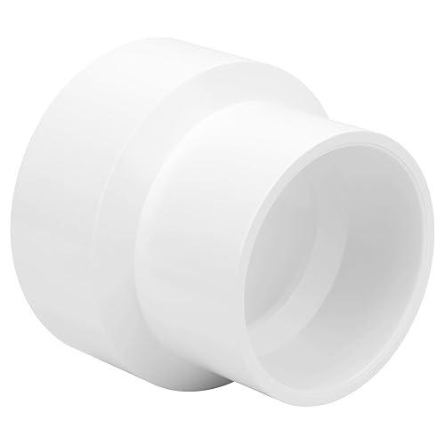 4" x 3" PVC DWV Reducer Coupling Adapter (Socket x Socket) Schedule 40 ...