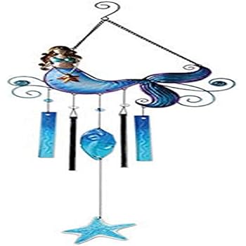 Amazon.com : Sunset Vista Designs Beautiful Mermaid Wind Chime, 37 ...