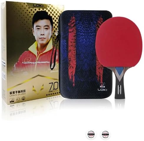 سعر Loki 7 Star Carbon I ITTF Approved Table Tennis Racket | Gift Case I Professional Ping Pong ...