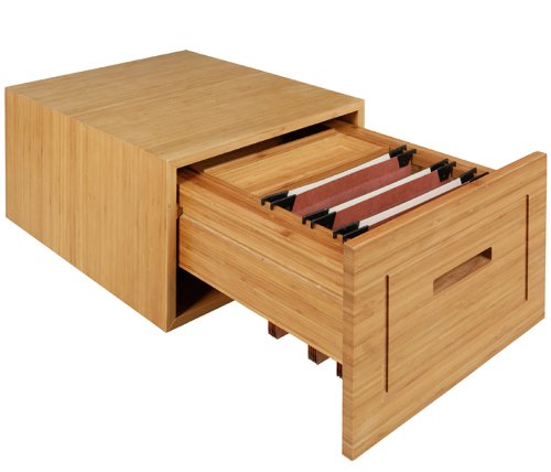 Amazon.com: "Geminus" Bamboo File Cabinet (Letter and Legal) 18 ...
