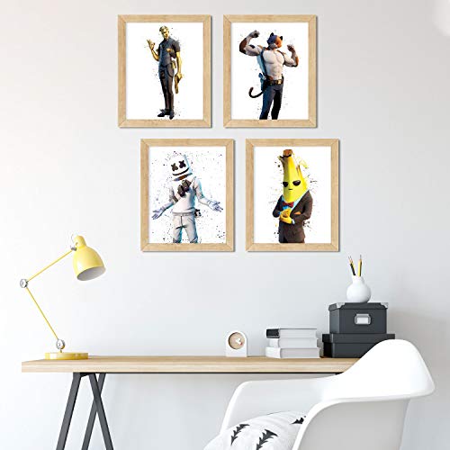 Battle Royale Poster Wall Art - Set of 4 Unframed (8x10 inches) Video ...