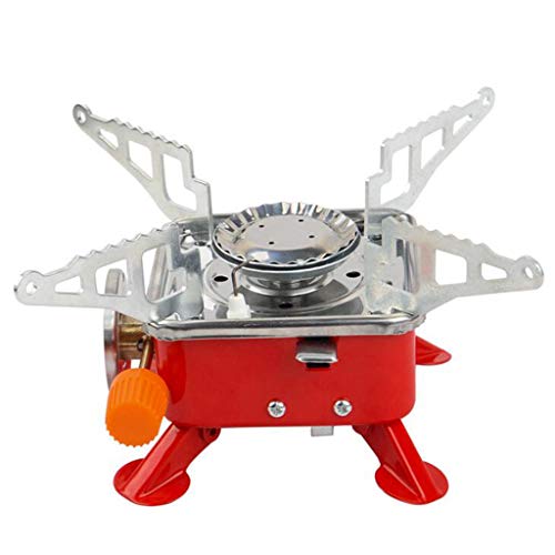 Camping Stove Burner, Portable Propane/Butane Single Burner, Windproof ...
