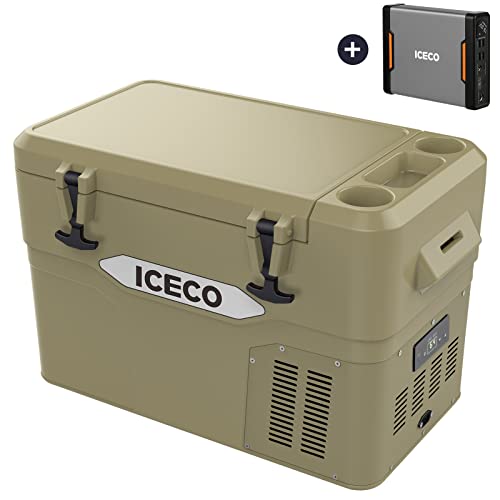 ICECO JP42Pro (Khaki) 42 Liters Portable Refrigerator Freezer 12 volt ...