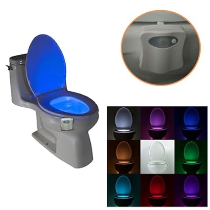 LightBowl LED Sensor Motion Activated Toilet Nightlight Battery ...