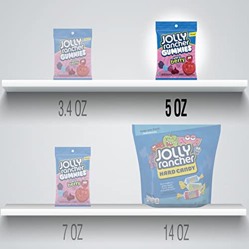 JOLLY RANCHER Very Berry Assorted Fruit Flavored Gummies Candy, Bulk ...