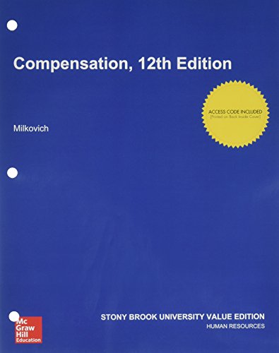 Compensation 12th Edition w Connect Access: Milkovich, George, Newman ...