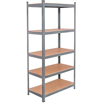 Gorilla Rack GRZ6-4824-5PCB 48 by 24 by 72-Inch Shelving Unit with 5 ...