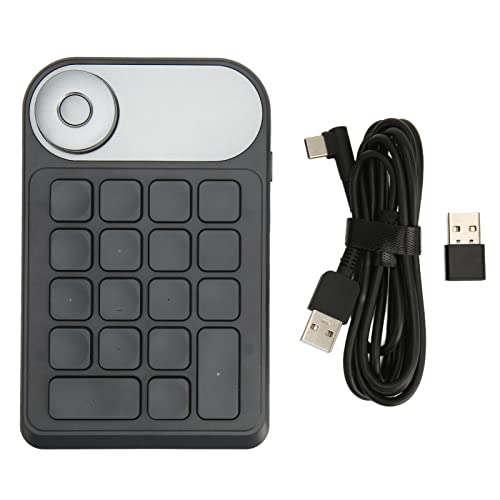 ciciglow Keydial Keyboard, KD100 Shortcut Keys Remote Keyboard 2.4 GHz ...