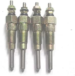 Amazon.com: Glow Plug 4 Piece1 Set Fit For Komatsu 4D106 Yanmar Engine ...