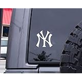 Amazon.com: NEW YORK YANKEES LOGO MLB WHITE DECAL VINYL STICKER: Automotive