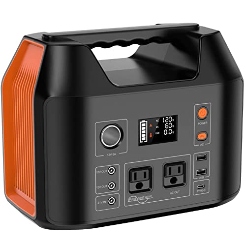 500W Portable Power Station 555WH Solar Generator Emergency Battery ...