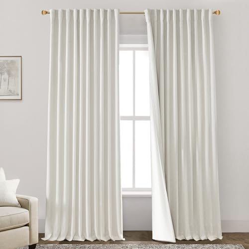 Curtains Drapes 84 Inch Length 2 Panels Set,Blackout 70 Inches Extra ...