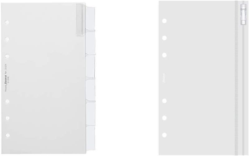 Filofax Personal Blank Index with Multi-Coloured Labels 6 Tabs – White ...