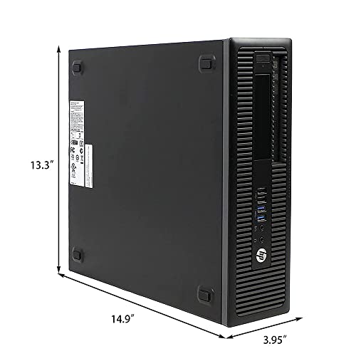 HP Desktop Computer 600 G1 ProDesk Small Form Factor SFF PC, Intel Quad Core i5 up to 3.60GHz ...
