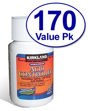 Kirkland Signature Acid Controller, 20 mg Famotidine Tablet,170 Tablets ...