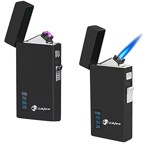 TISFA Dual Arc Electric Lighter Jet Flame Torch Refillable Butane ...
