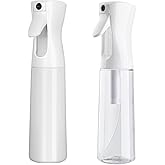 Amazon.com: 3Pcs Continuous Spray Water Bottle, Hair Mist Sprayer, White, 10 Oz, 3 Pack, 300 mL ...