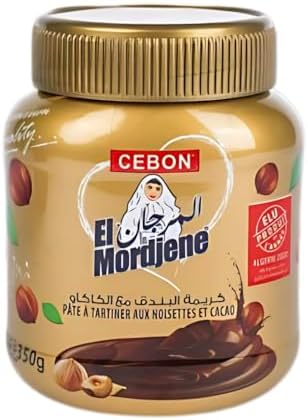 Cebon El Mordjene Chocolate Hazelnut Cream Spread 350g | Creamy & Rich Cocoa Spread | Perfect ...