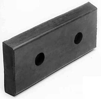 Durable Corporation Rubber Molded Bumper, Rectangular, Horizontal Mount ...