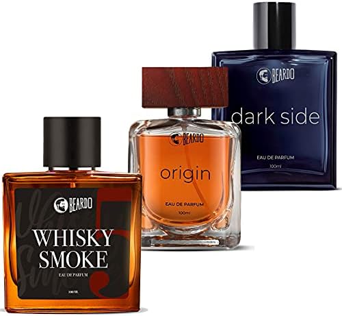Beardo Whisky, Origin and Dark Side EDP ml Perfume Set of 3 Pcs price ...