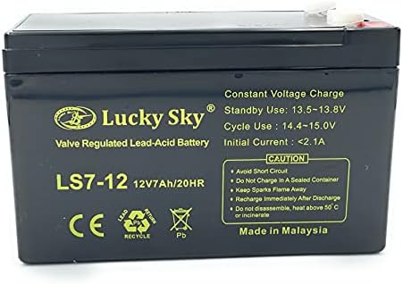Lucky Sky 12V 7A Rechargeable Sealed Lead Acid Battery, 12V 7A price in ...