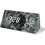 Brick Marble Click Clock - White LED: Amazon.co.uk: Kitchen & Home