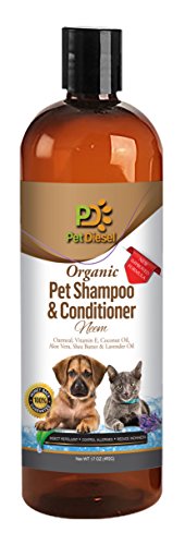 Pet Diesel 17 oz Organic Pet Shampoo & Conditioner: Neem Extract for ...