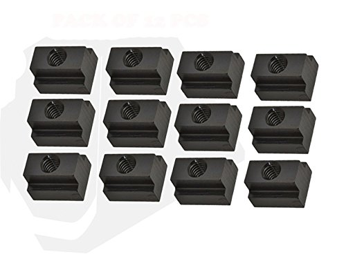 Set of 12Pcs Pack T-Slot Nut M12 Thread &Slot Size 14Mm Clamping for ...
