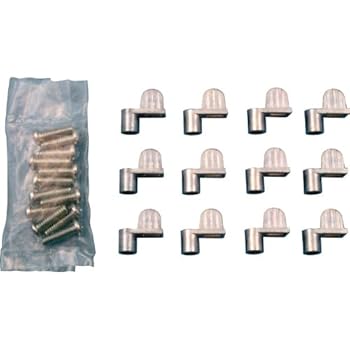 Slide-Co 181959 Screen Turn Buttons, W/Screws, White Plastic, (Pack of ...