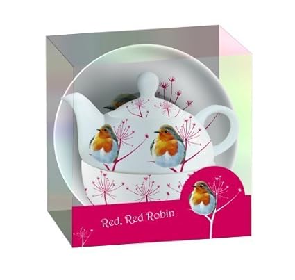 Red Red Robin Teapot For One: Amazon.co.uk: Kitchen & Home