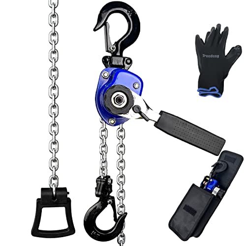 1/4 Ton Manual Chain Hoist 550LBS Come along Chain with 5FT Long Chain ...