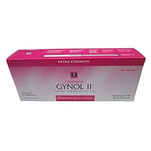 Amazon.com: Options Gynol Ii Vaginal Contraceptive Gel 2.85 Fl Oz (2 ...