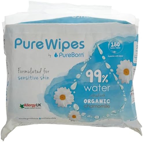 PUREBORN WIPES CHAMOMILE (180') Bio-Degradable price in UAE | Amazon ...