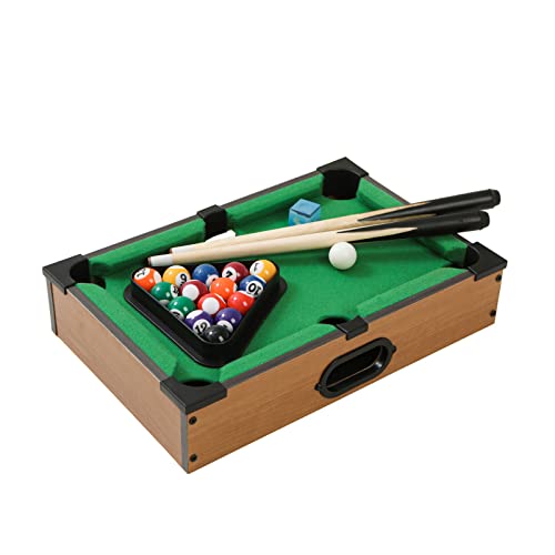 Shevshavan 14(inch) Mini Pool Table for Kids Mini Billiards Table-top ...