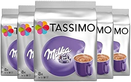 Tassimo Milka, Lot de 5, 5 x 16 T-Discs (40 Portions): Amazon.fr: Epicerie
