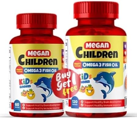 Megan Children | Pack of 2 Jars Gummies Fortified With Omega 3 Fish Oil ...