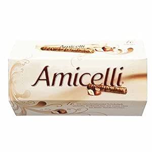 Amicelli Chocolate Covered Wafers with Hazelnut Filling: Amazon.com ...