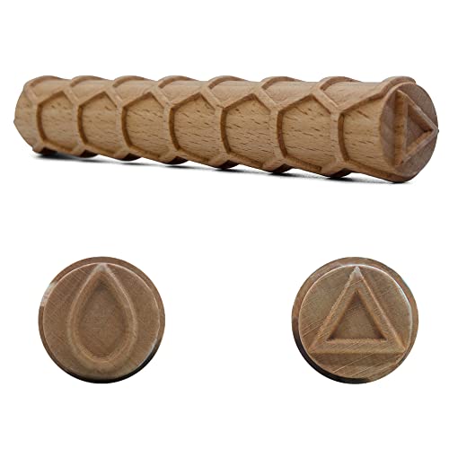 Byllstore Extra Large Clay Texture Rollers with Pottery Stamps | 3 ...