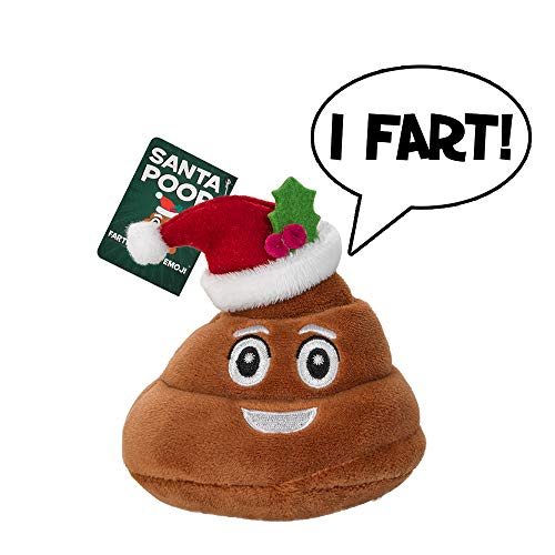 Our Friendly Forest Farting Santa Poop Emoji Toy - Talks & Makes 7 ...